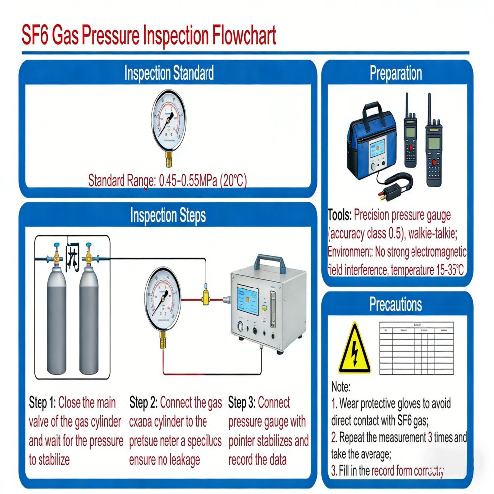 How to check the SF6 gas pressure?-XiZiEnergy